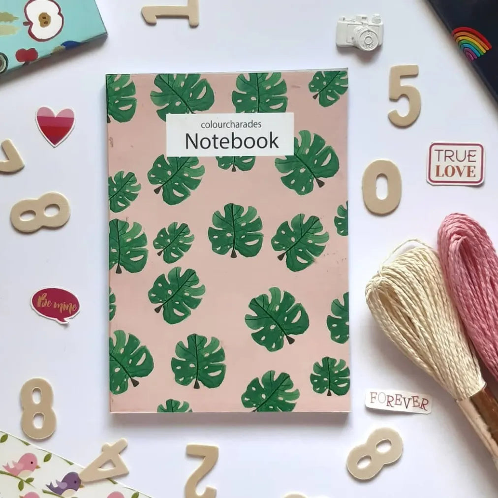 Leaf print notebook - CocoStationery